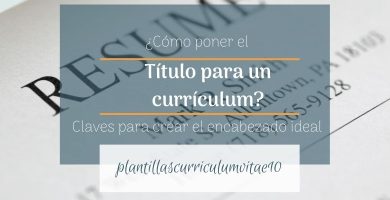 【Plantillas Curriculum Vitae】ᐈ Para Rellenar GRATIS en Word